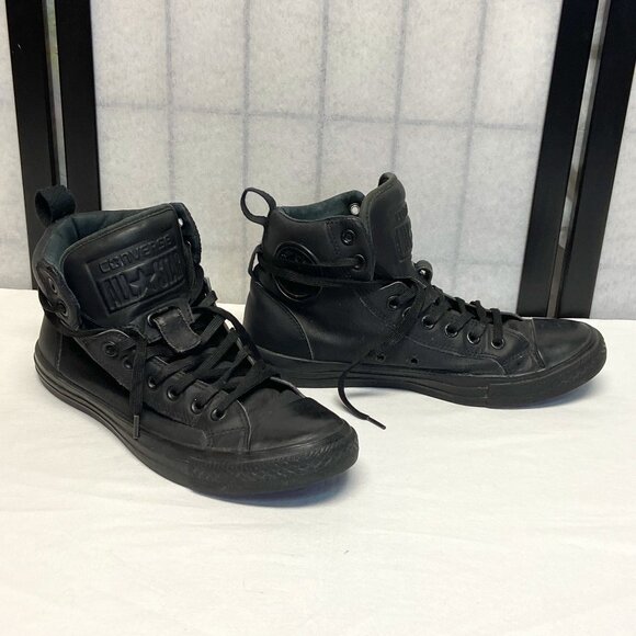 Converse | Shoes | Converse All Stars Chuck Taylor Faux Leather Ankle ...